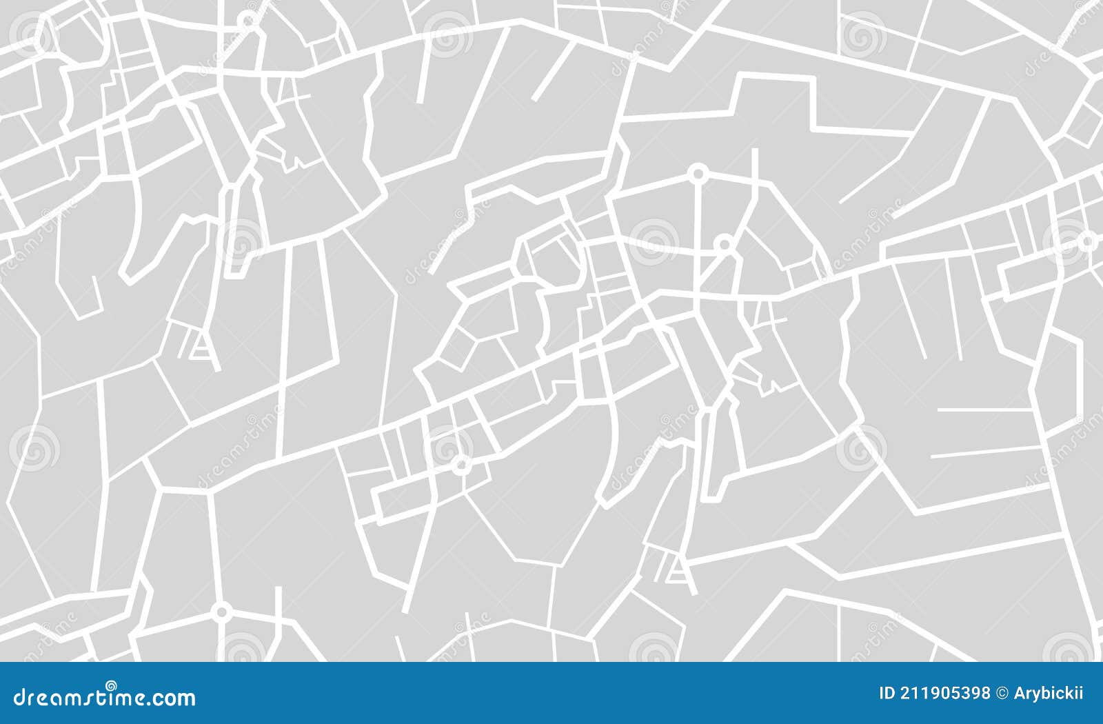 Editable vector street map stock vector. Illustration of road - 211905398