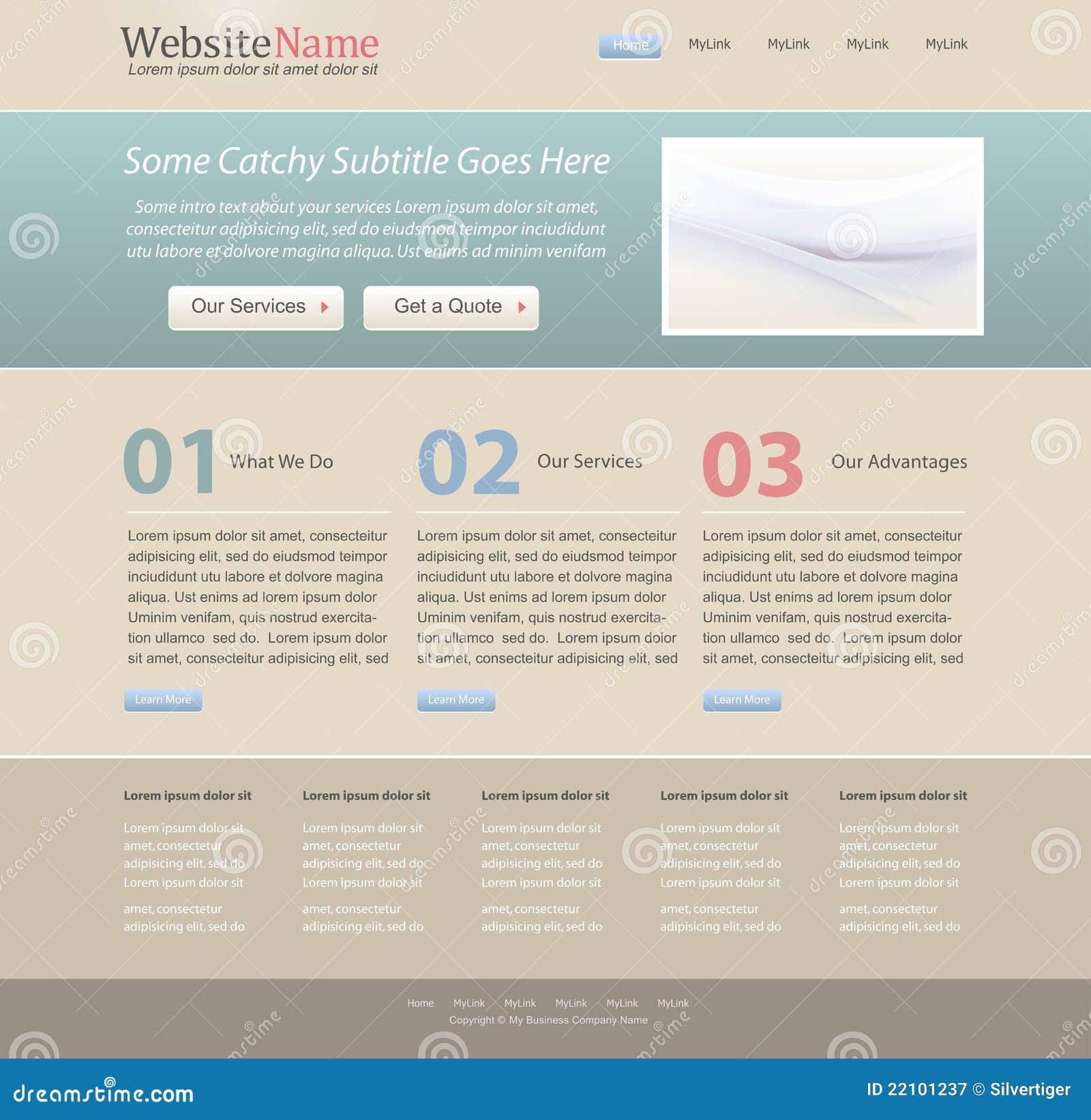 Editable Website Template Vector Illustration | CartoonDealer.com #24932006