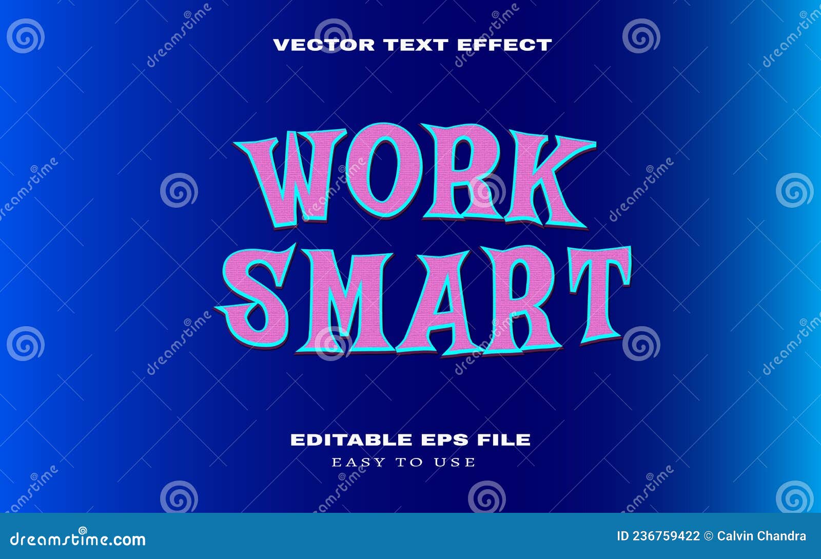 Editable Work Smart Text Effect Stock Illustrations – 9 Editable Work ...