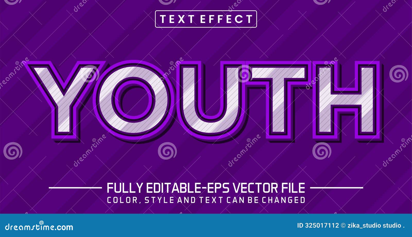 Editable Youth Text Style Effect - Text Style Concept Stock ...
