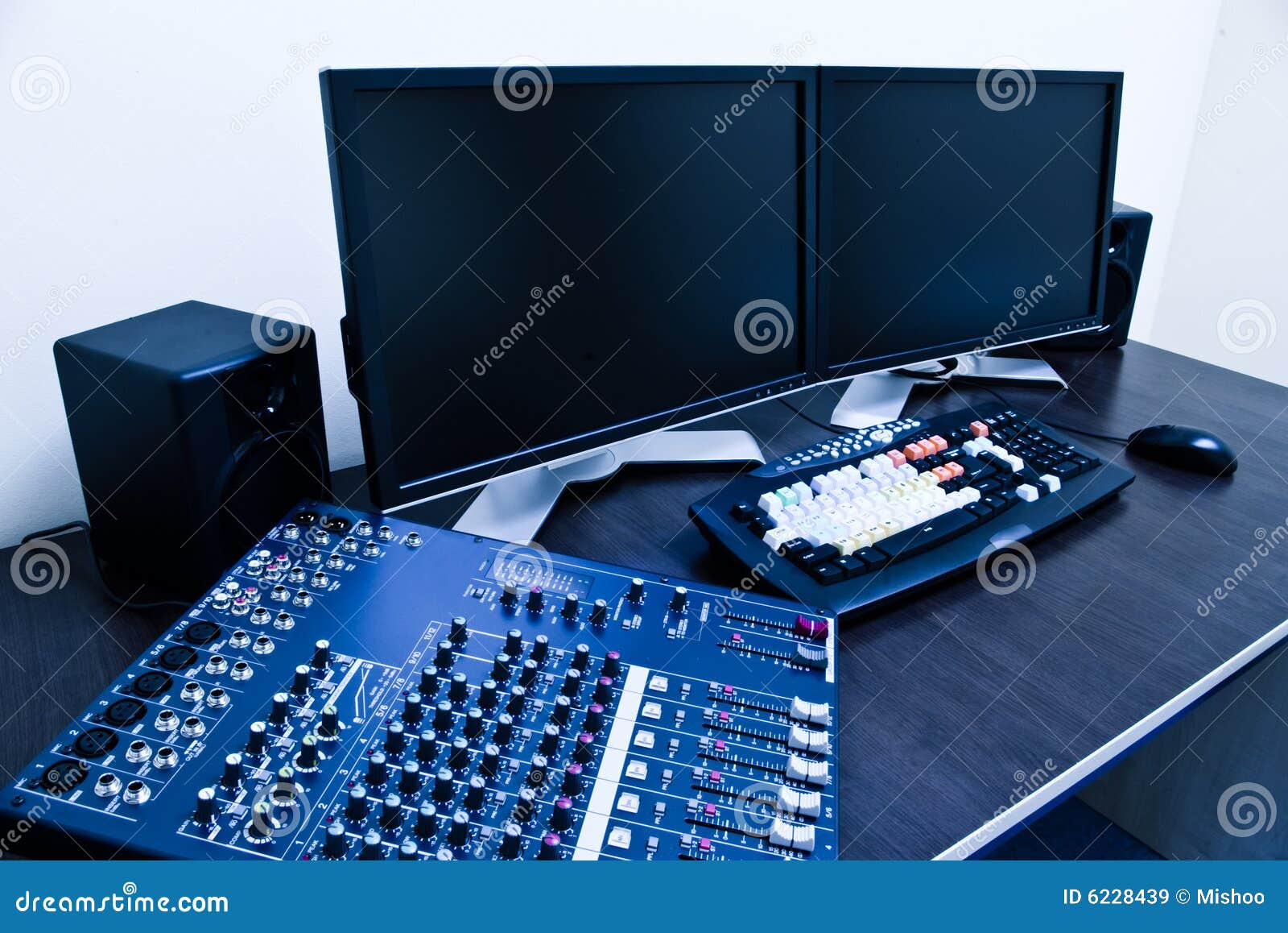 Editing station stock image. Image of equipment, digital - 6228439