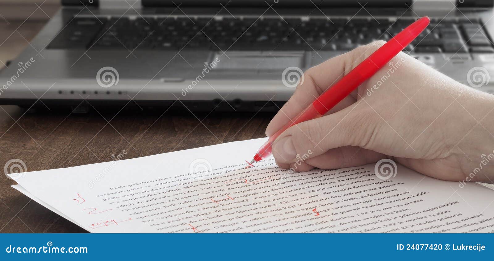 Editing text stock photo. Image of economist, hardware - 24077420