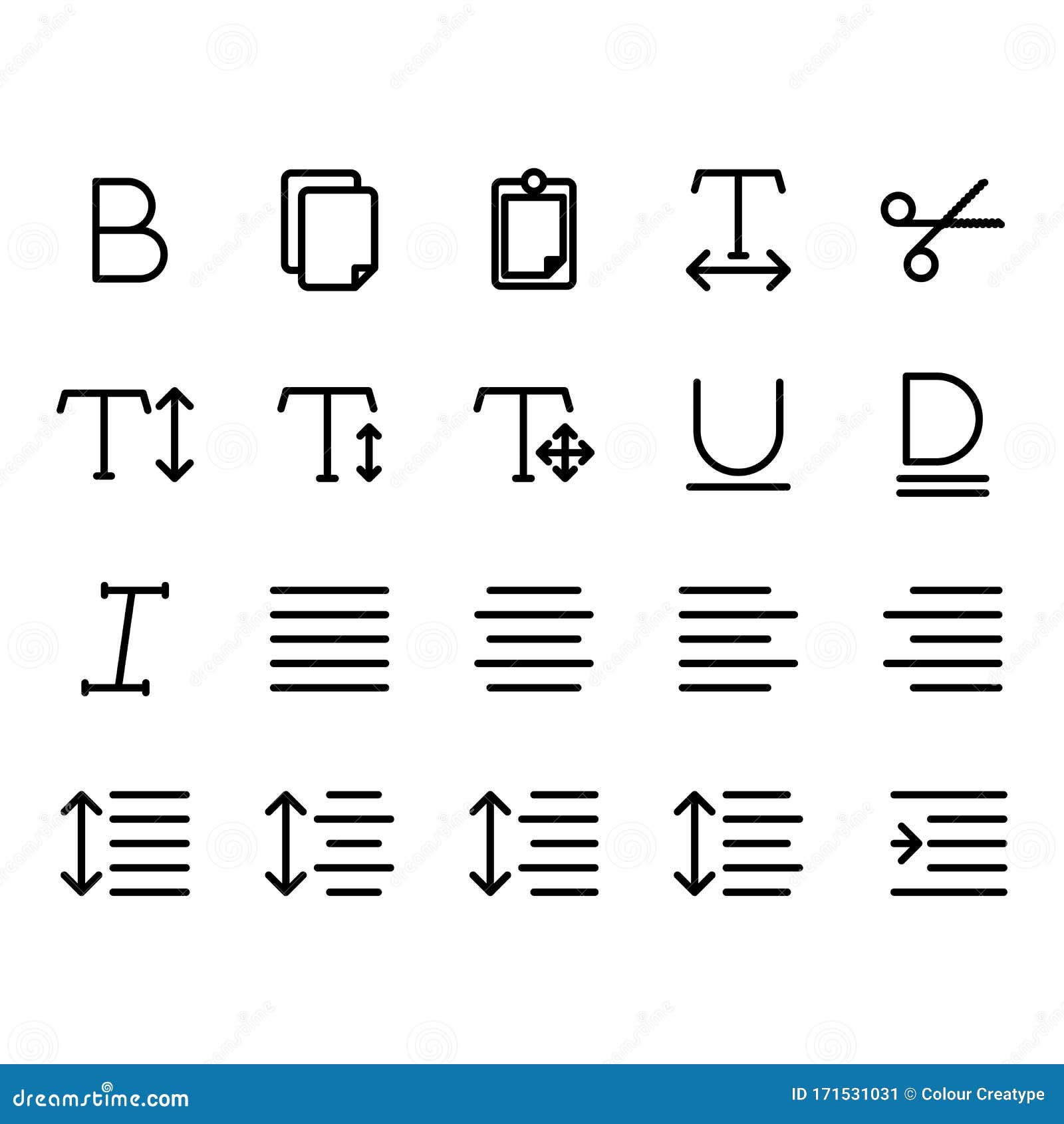Editing Text Icon Set Include Text, Bold, Edit,design,document, Copy ... Editing Text Icon Set Include Text, Bold, Edit,design,document, Copy ...