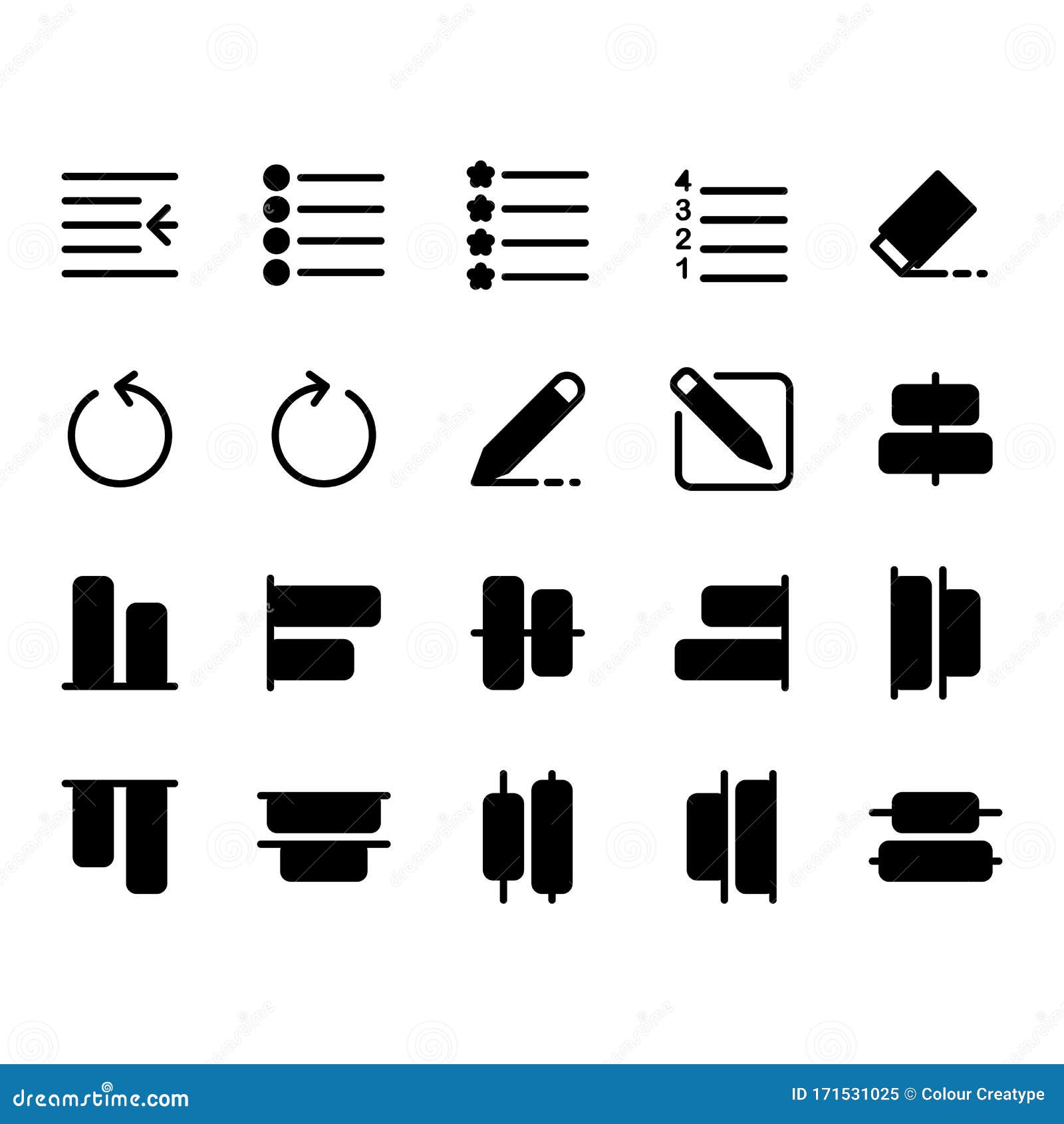 Indentbulletnumberinglisteraserundopen Cartoons, Illustrations & Vector ...