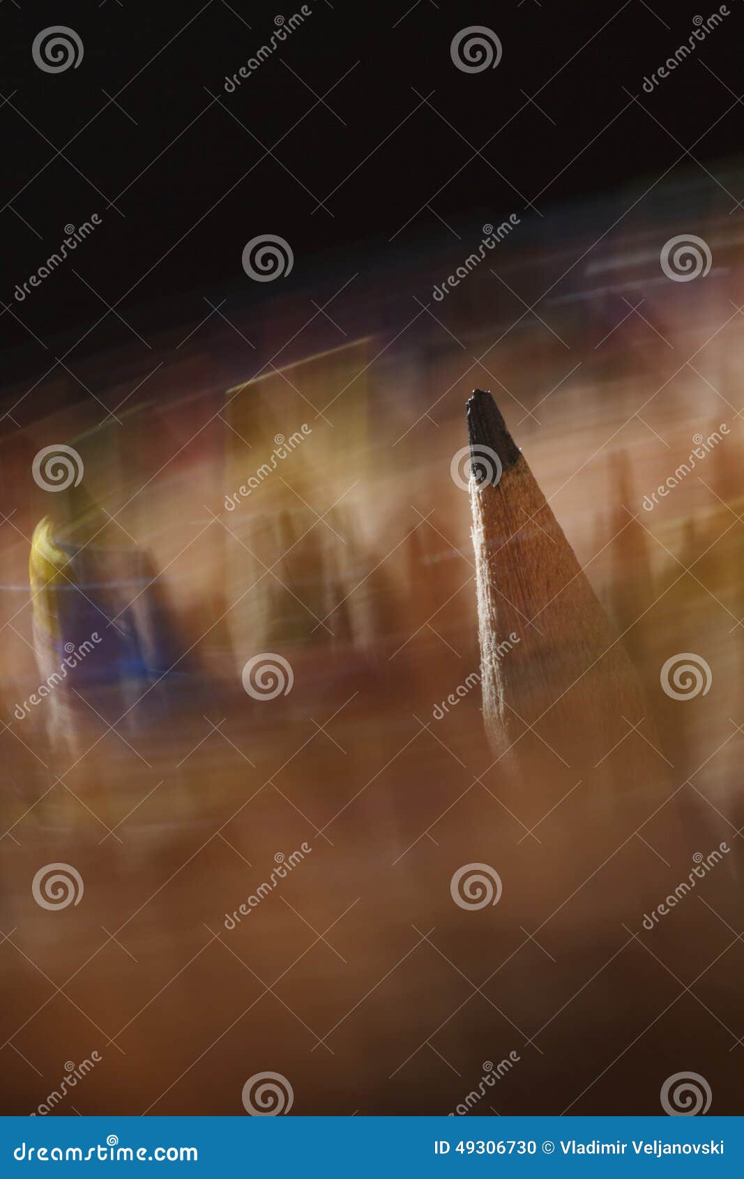 Edition Rotating Coloured Pencils Stock Photo - Image of rotating ...
