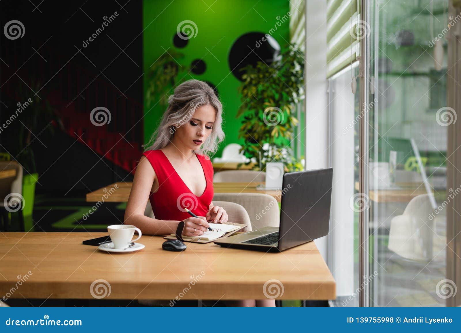 Editor Articles for Famous Magazines. Work with a Laptop Stock Photo ...