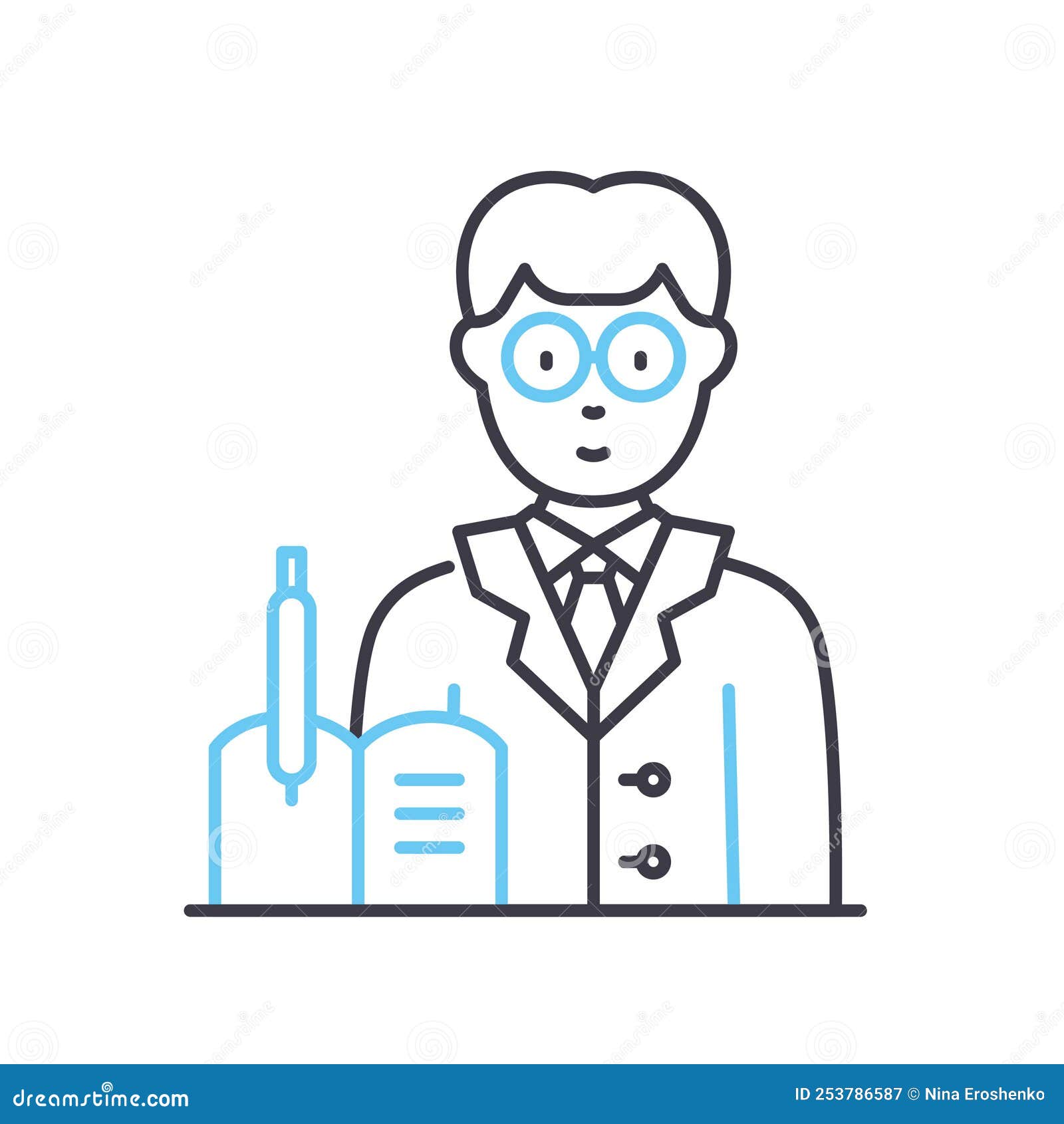 Editor Line Icon, Outline Symbol, Vector Illustration, Concept Sign ...