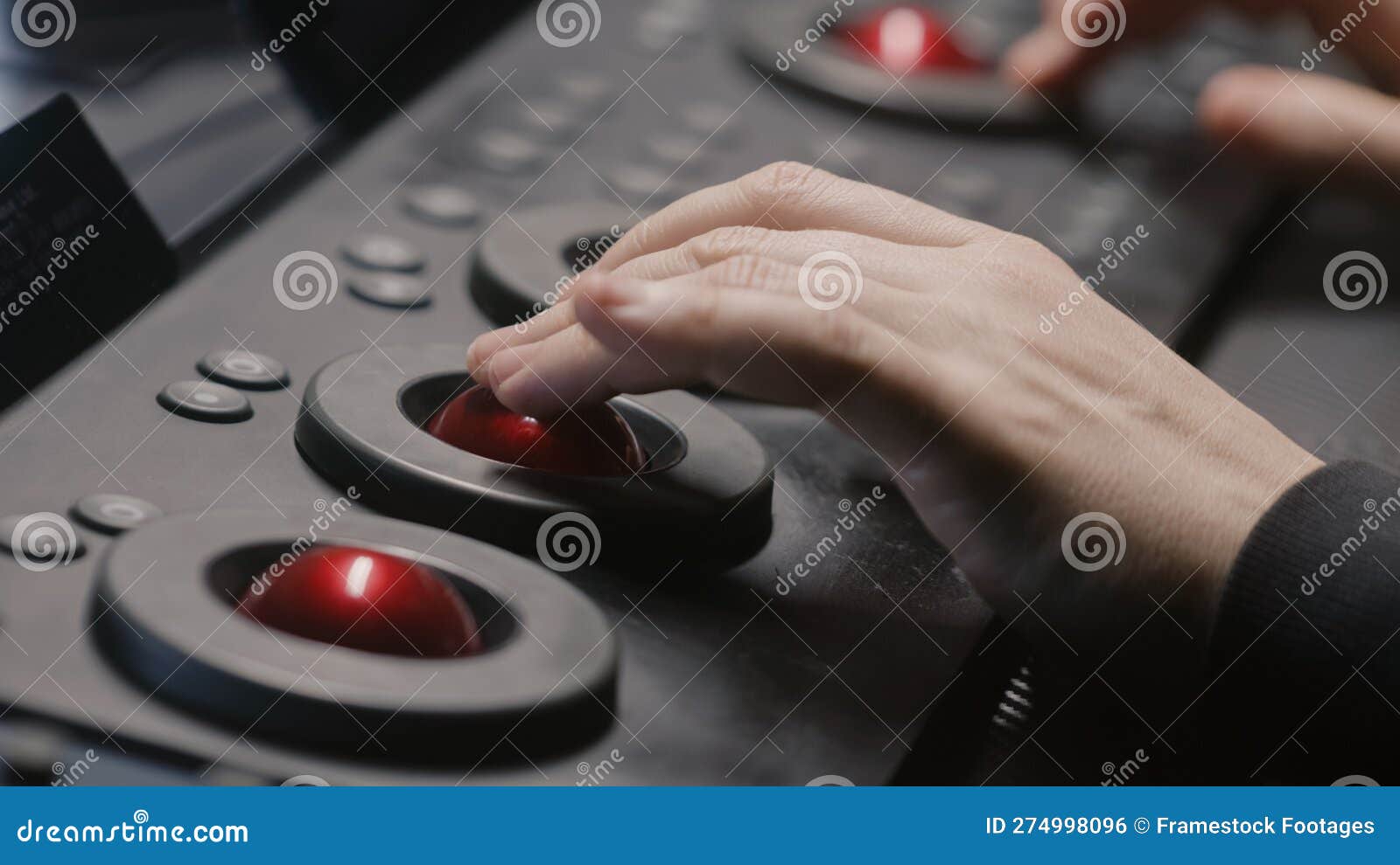 The Editor Makes Color Correction Using Color Grading Control Panel ...