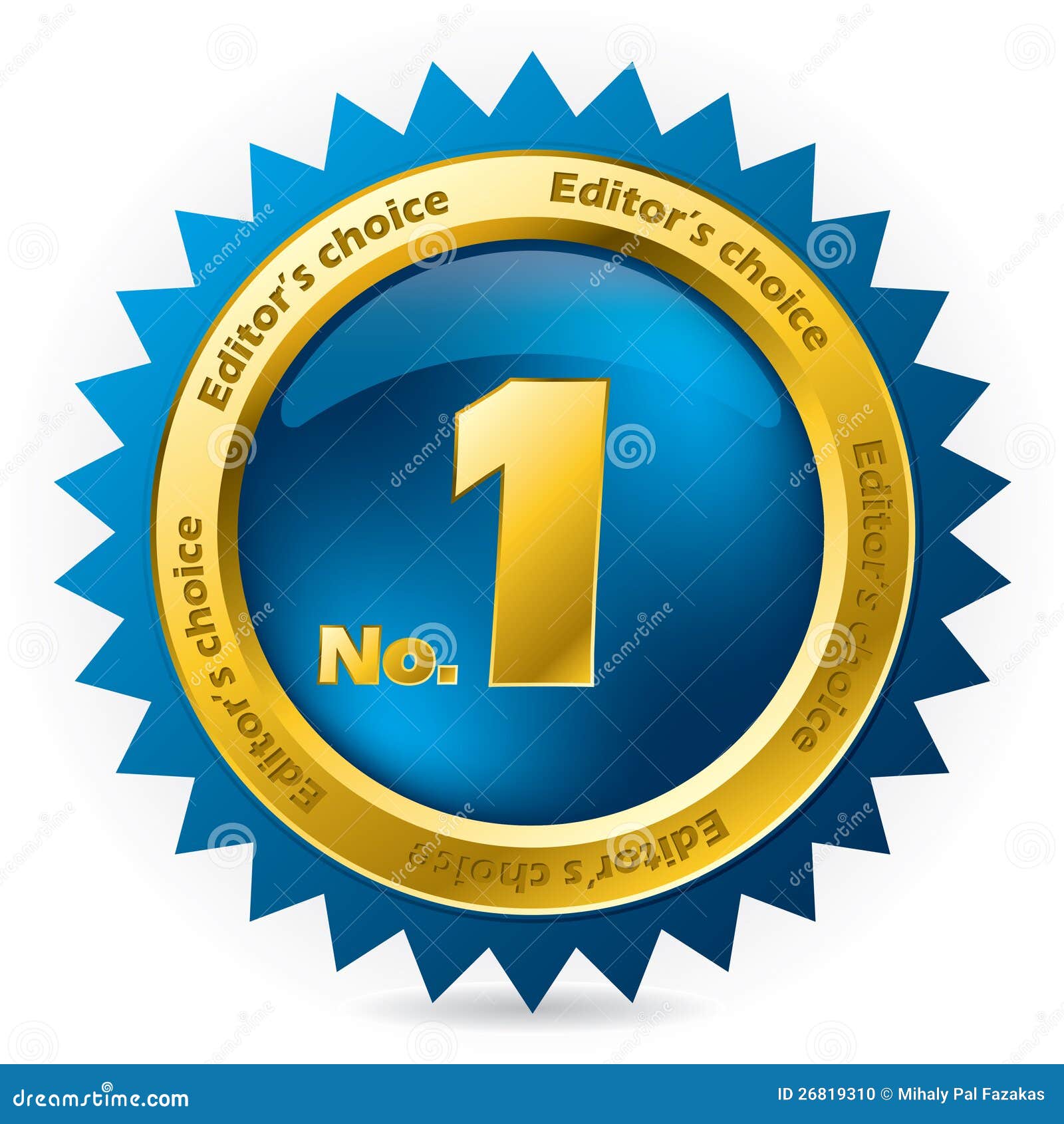 Editor S Choice Number One Award Stock Vector - Illustration of good ...