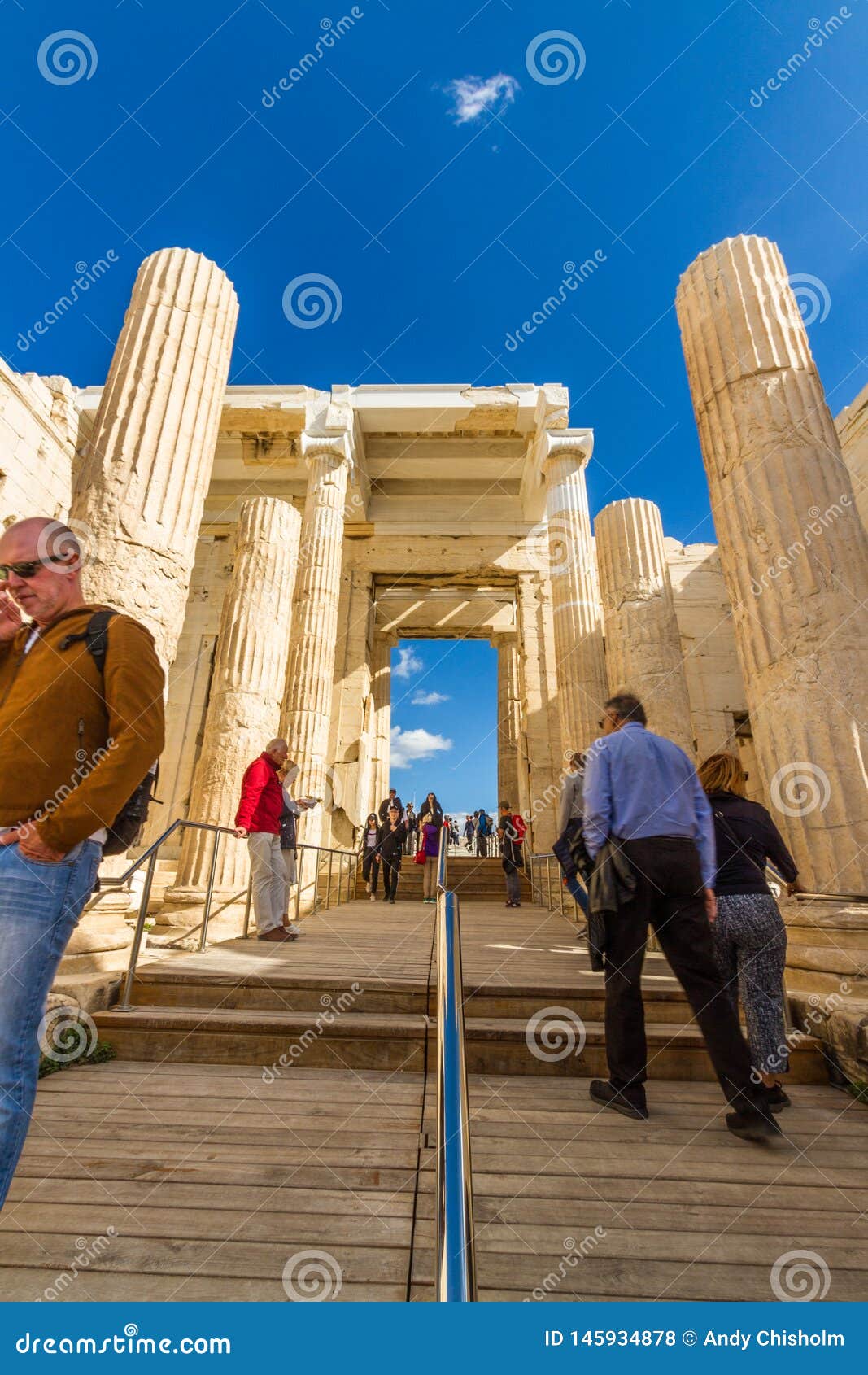 Editorial, Acropolis Propylea and Beule Gate at the Acropolis in Athens ...
