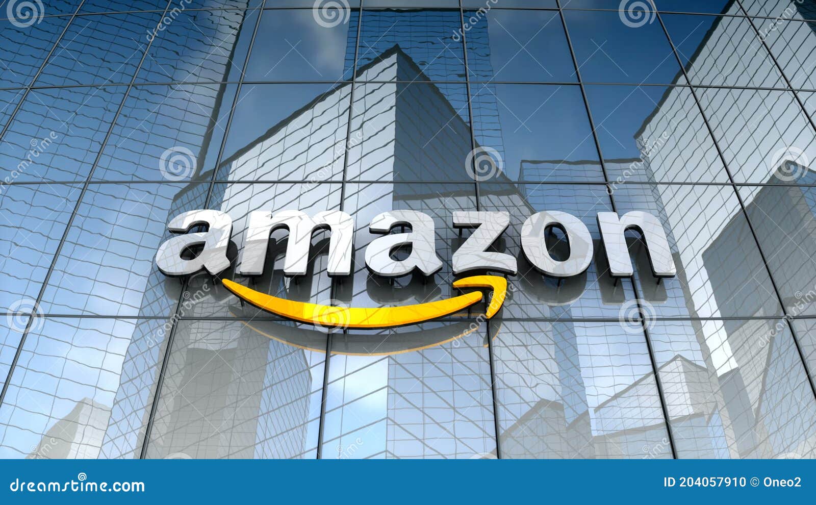 Editorial, Amazon Logo on Glass Building. Stock Footage - Video of ...