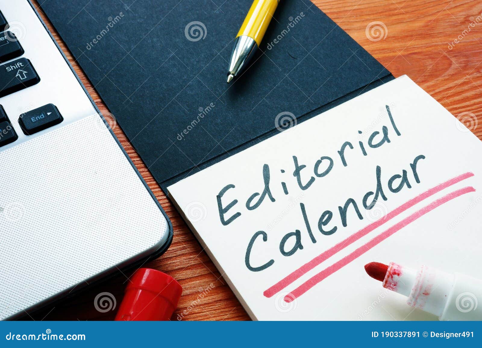 Editorial Calendar or Publishing Schedule for Content in the Notebook ...