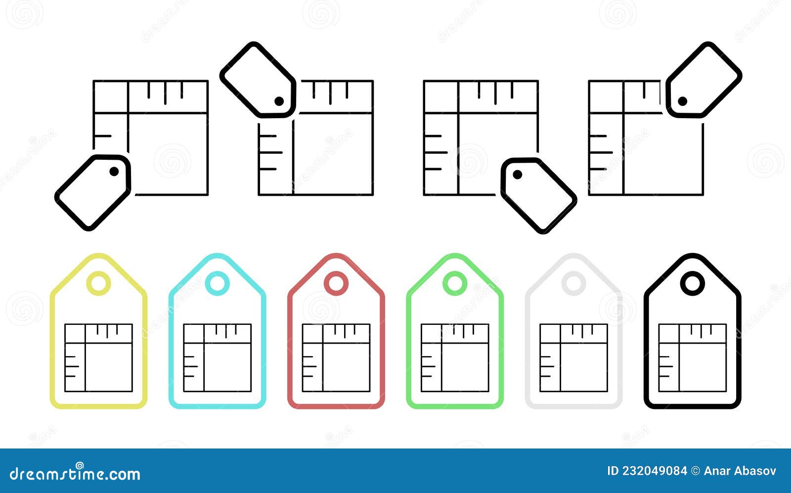 Editorial, Crop Vector Icon in Tag Set Illustration for Ui and Ux ...