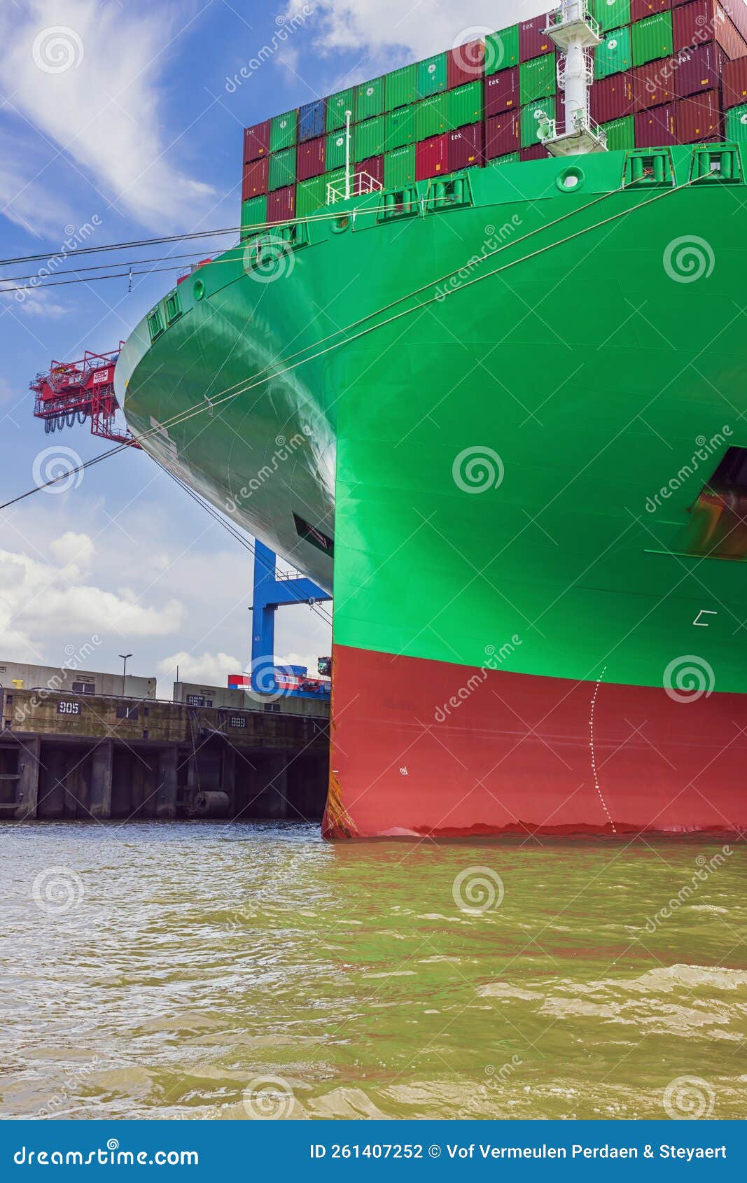 In Front of the Bow of a Container Ship Editorial Photography - Image ...