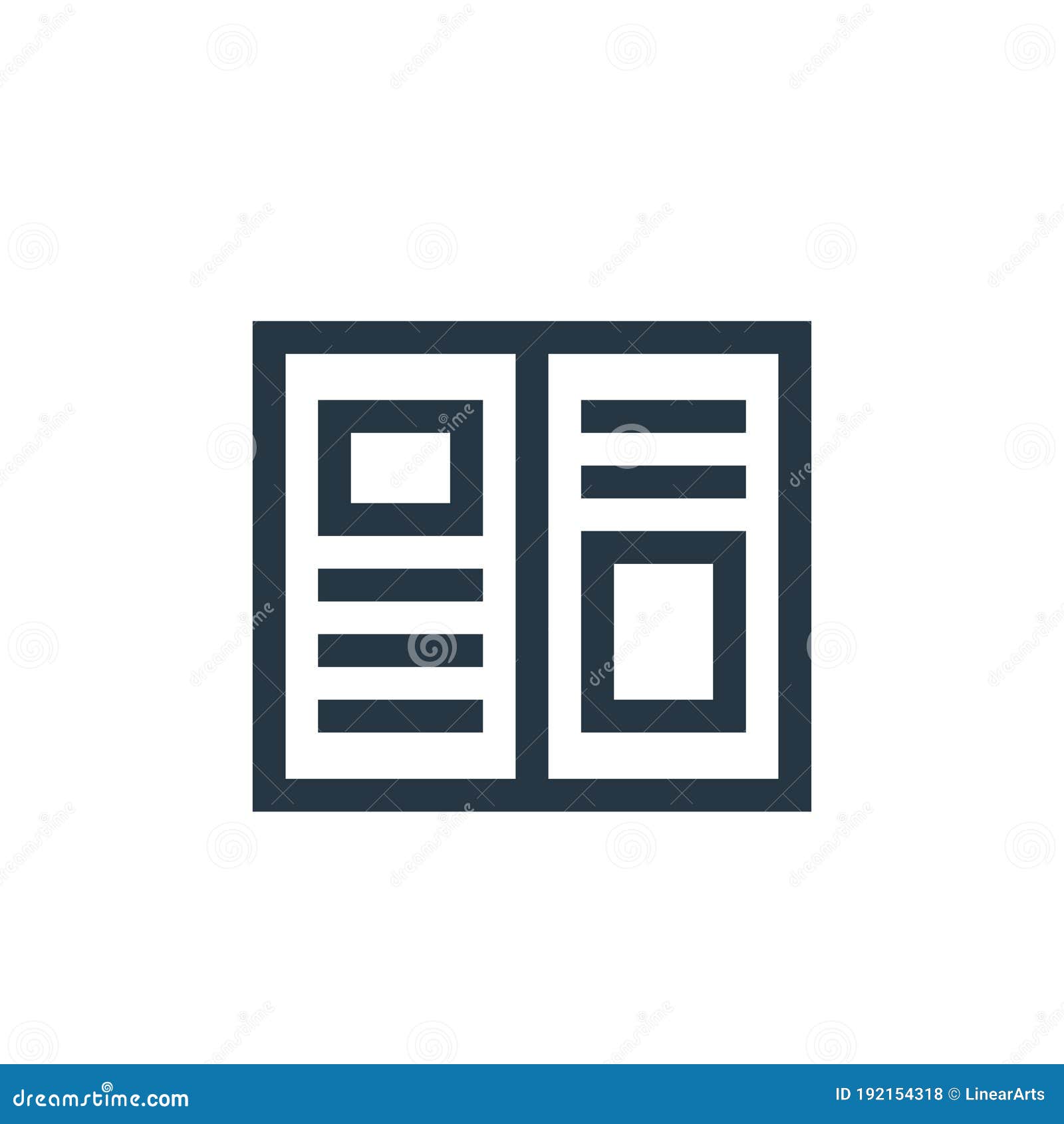 Editorial Icon Vector from Graphic Design Concept. Thin Line ...