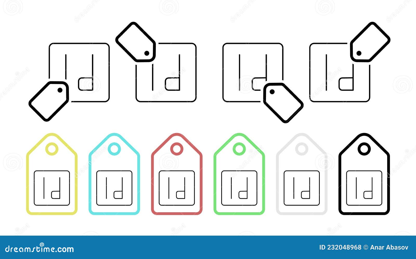 Editorial, Indesign Multi Color Icon. Simple Thin Line, Outline Vector ...