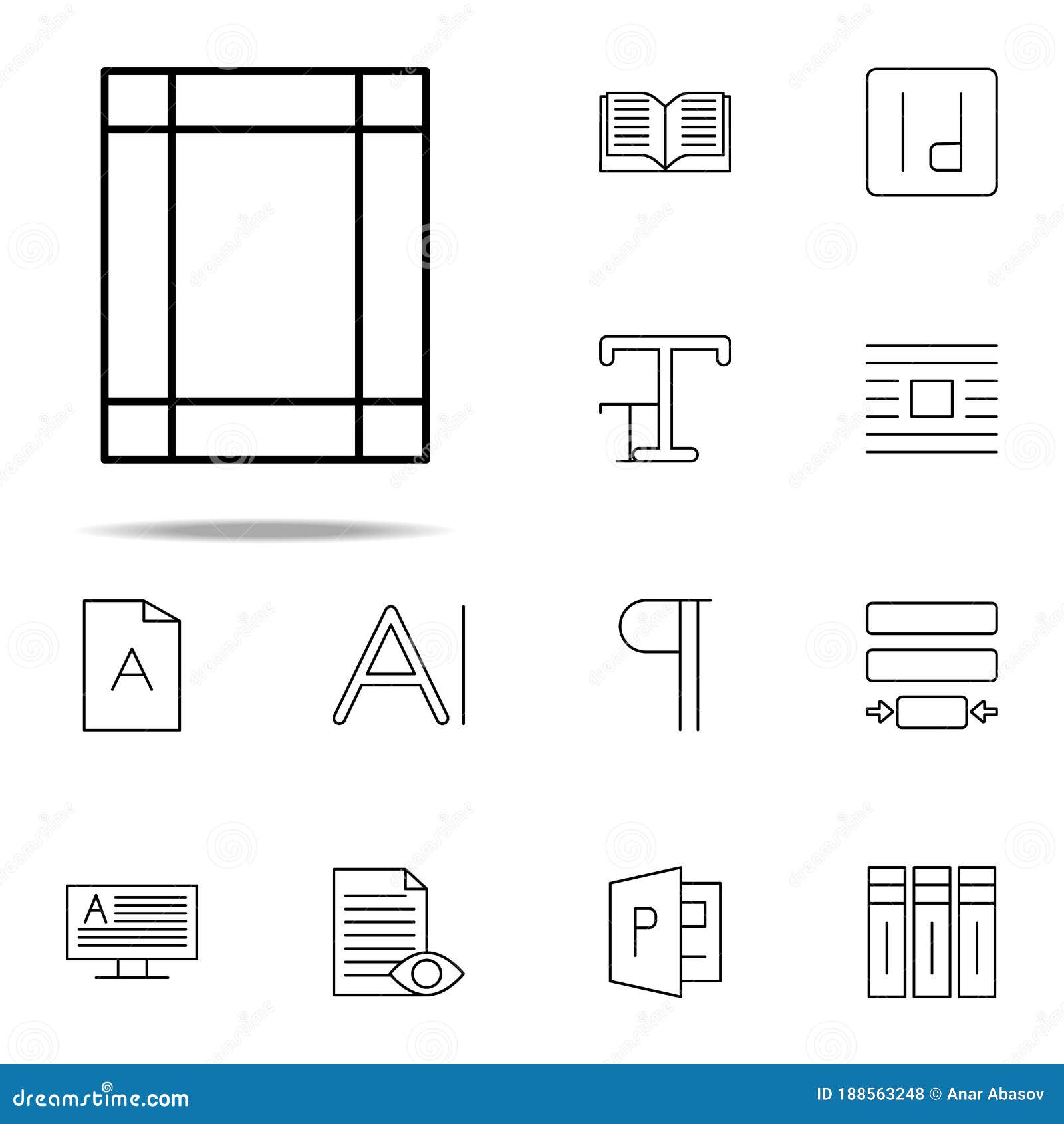 Margin Icon Vector Isolated On White Background, Margin Sign , Sign And ...