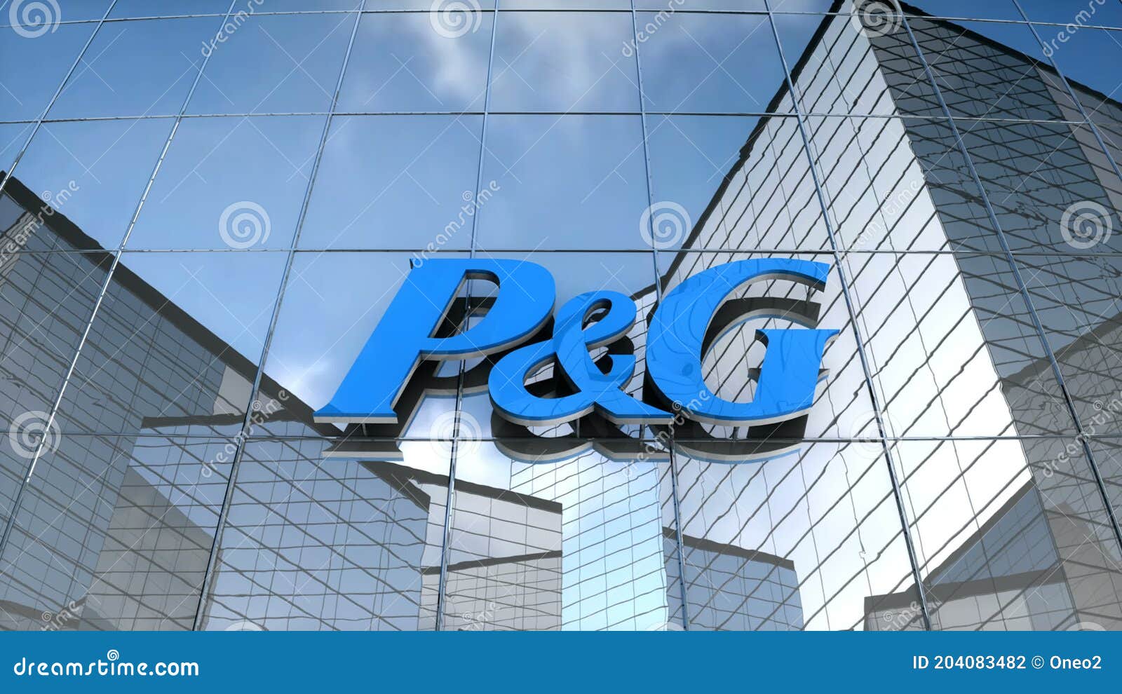 Editorial P&G Logo on Glass Building. Stock Footage - Video of consumer ...
