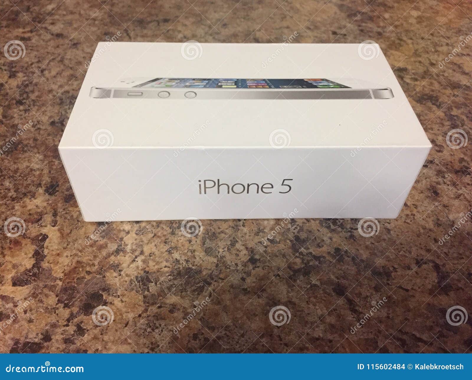 Editorial Photo of an IPhone 5 Box Which is an Old Version of the ...