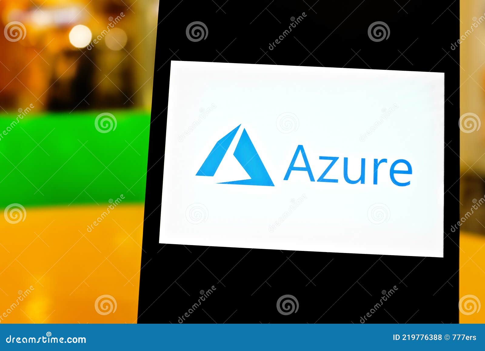 Editorial Photo on Microsoft Azure Theme. Illustrative Photo for News ...