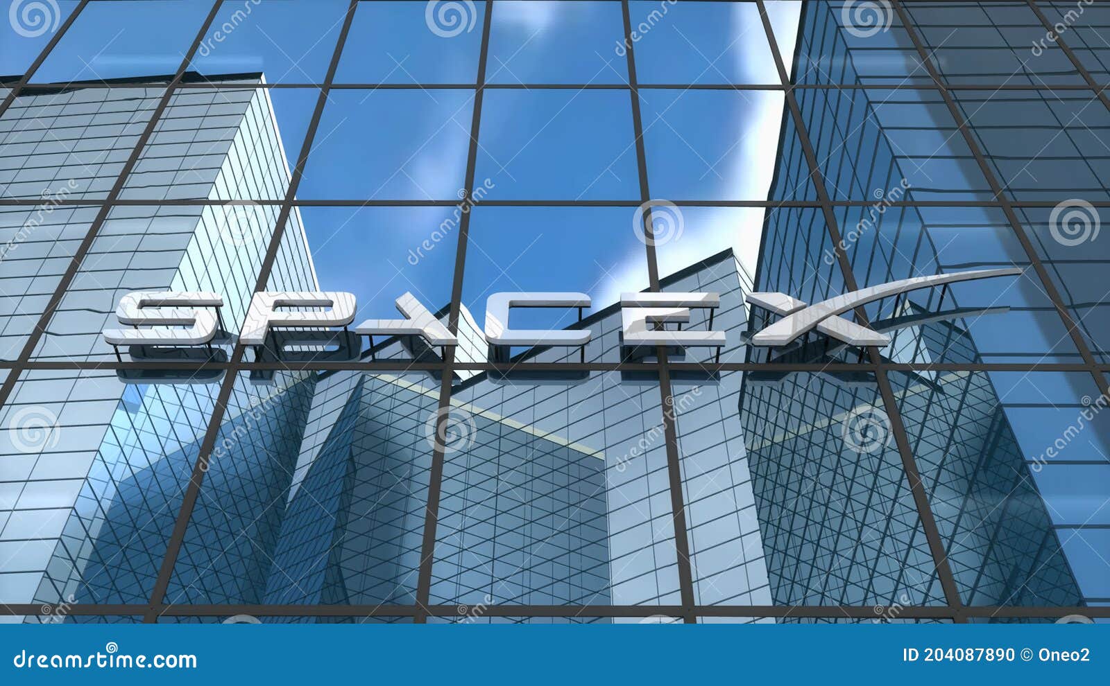 Editorial, SpaceX Logo on Glass Building. Stock Footage - Video of ...