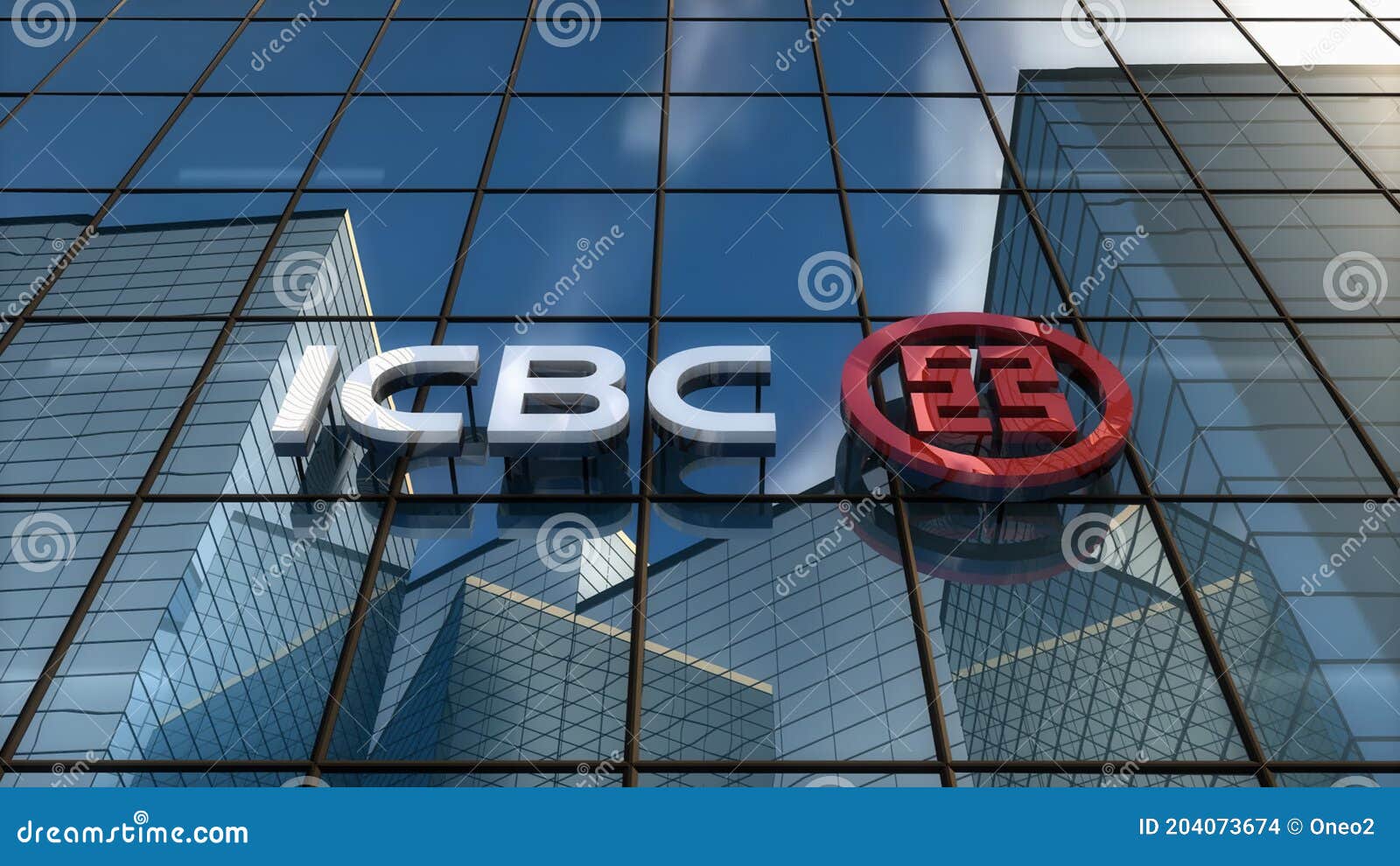 Editorial, ICBC Logo on Glass Building. Stock Footage - Video of ...