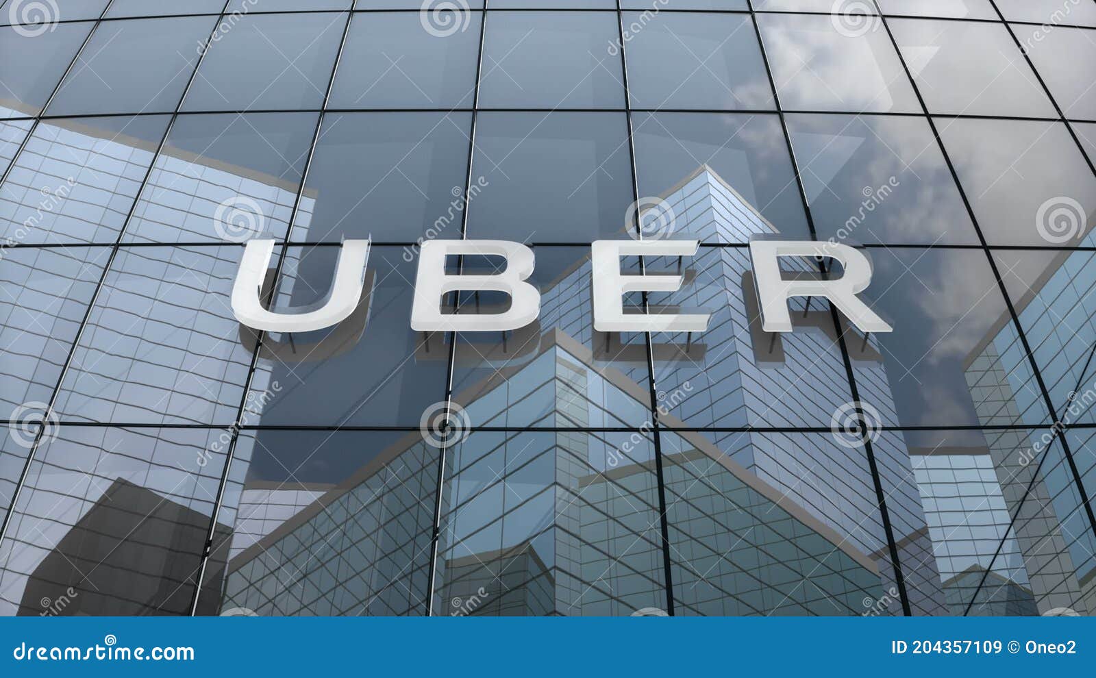 Editorial, Uber Logo on Glass Building. Stock Video - Video of ...