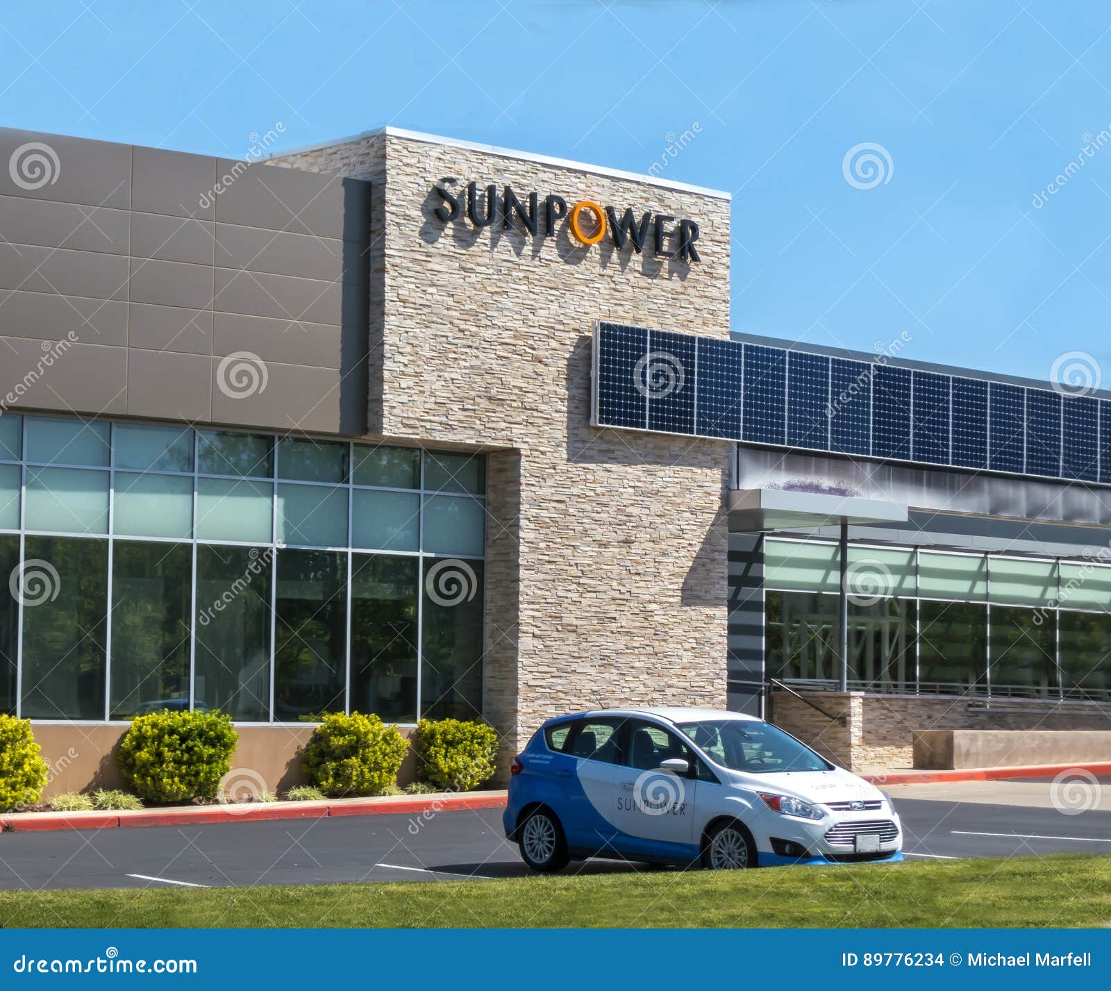 Editorial Use only - SunPower Editorial Stock Image - Image of banner ...