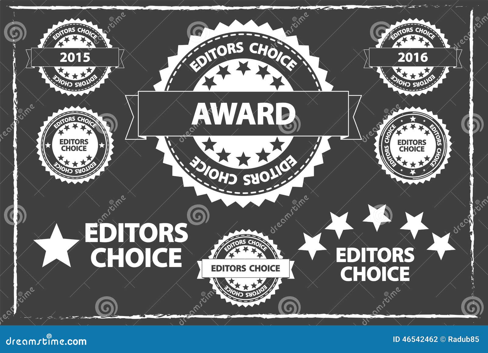 Editors Choice Badges Set stock vector. Illustration of recommendation ...