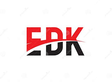 EDK Letter Initial Logo Design Vector Illustration Stock Vector ...