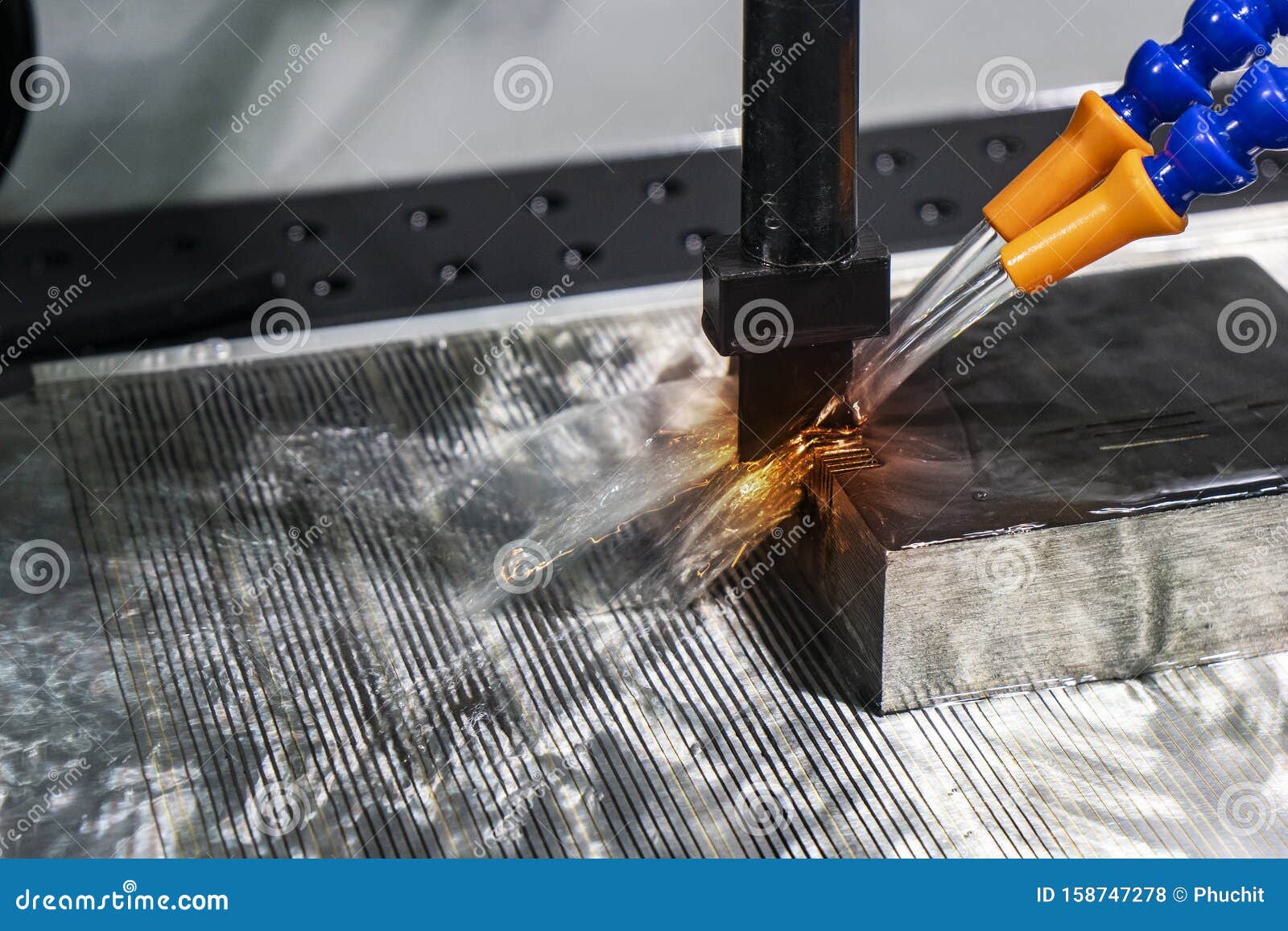 The EDM, Electrode Discharge Machine Operation with the Mold Part by ...