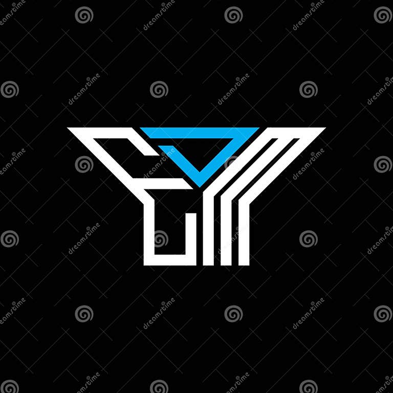 EDM Letter Logo Creative Design with Vector Graphic, EDM Stock ...