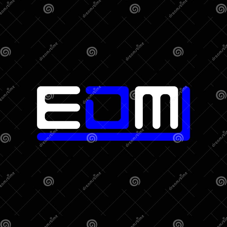 EDM Letter Logo Creative Design with Vector Graphic, EDM Stock Vector ...