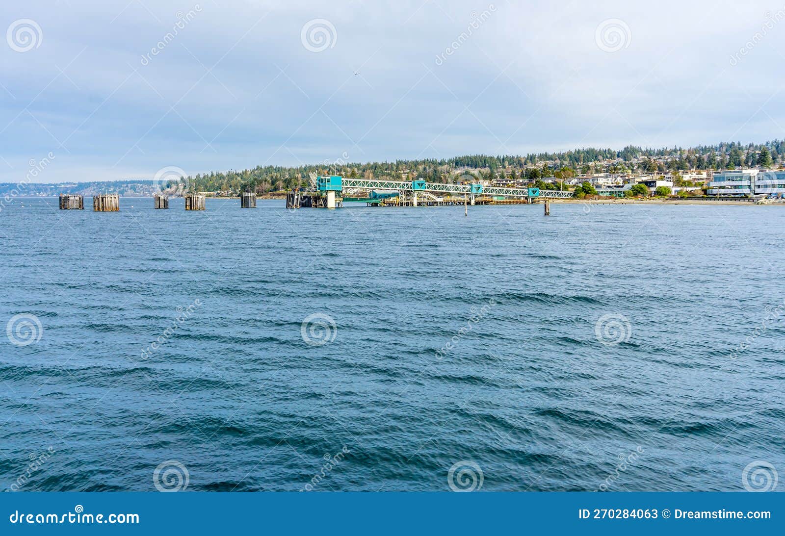 Edmonds Ferry Terminal 3 stock image. Image of water - 270284063