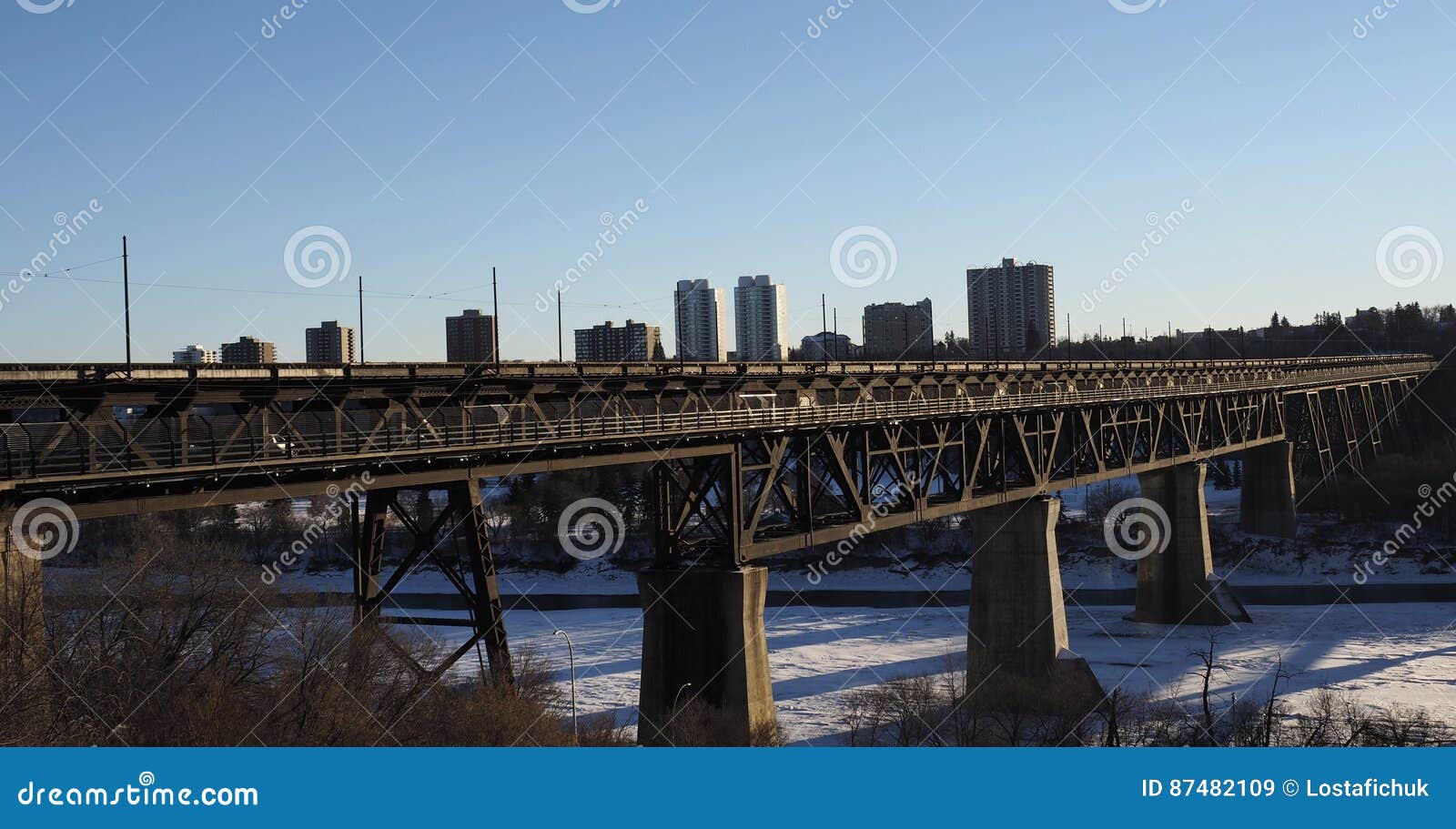 Edmonton Alberta Skyline editorial stock image. Image of cosmopolitan ...