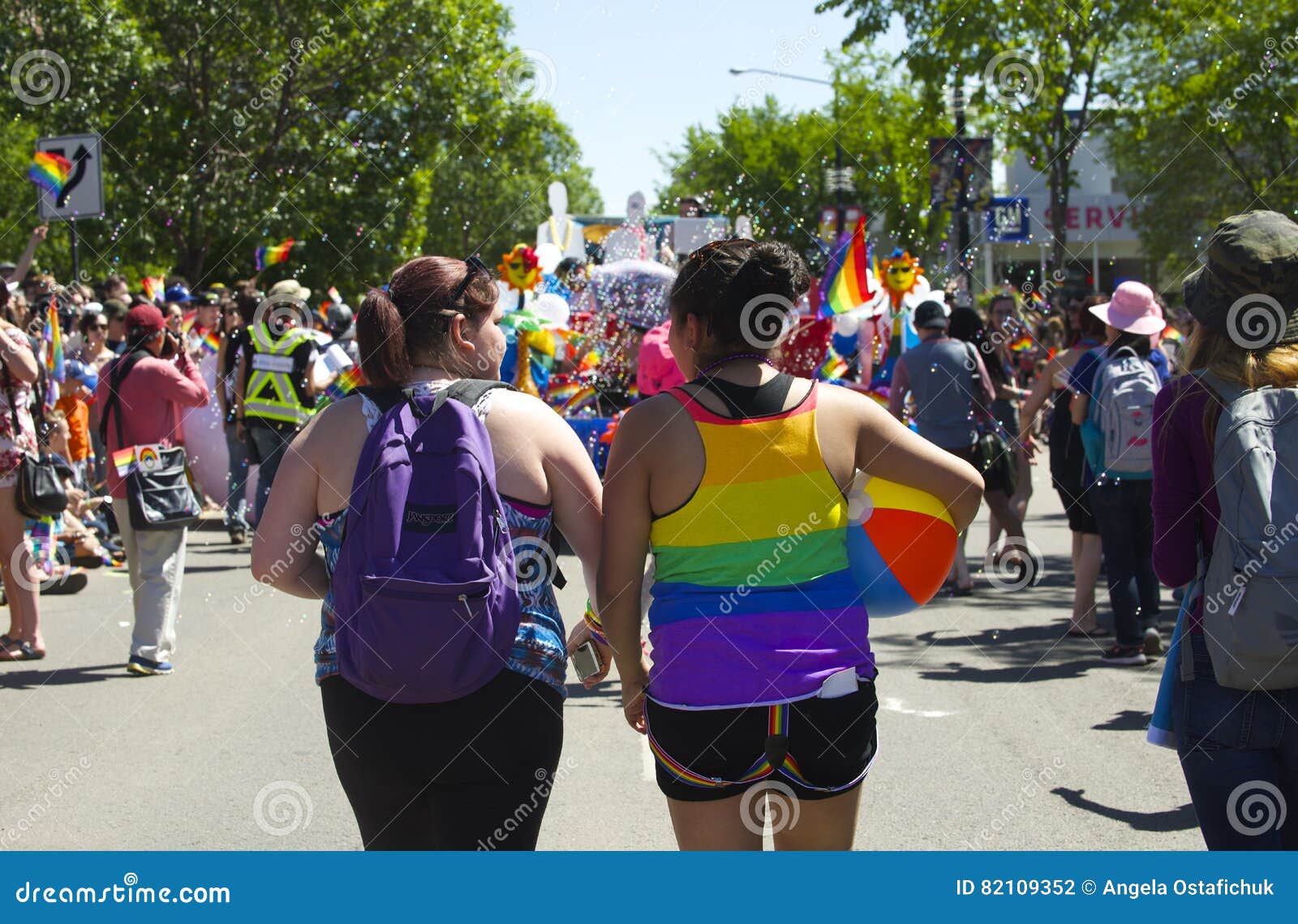 Edmonton, Canada-June 10, 2016: People Celebrate Pride Editorial ...