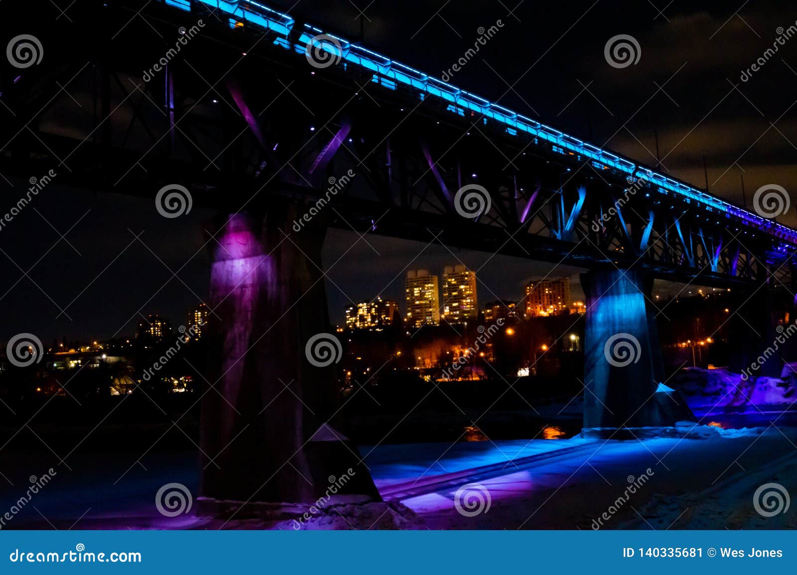 Edmonton`s Alberta High Level Bridge Stock Image - Image of alberta ...