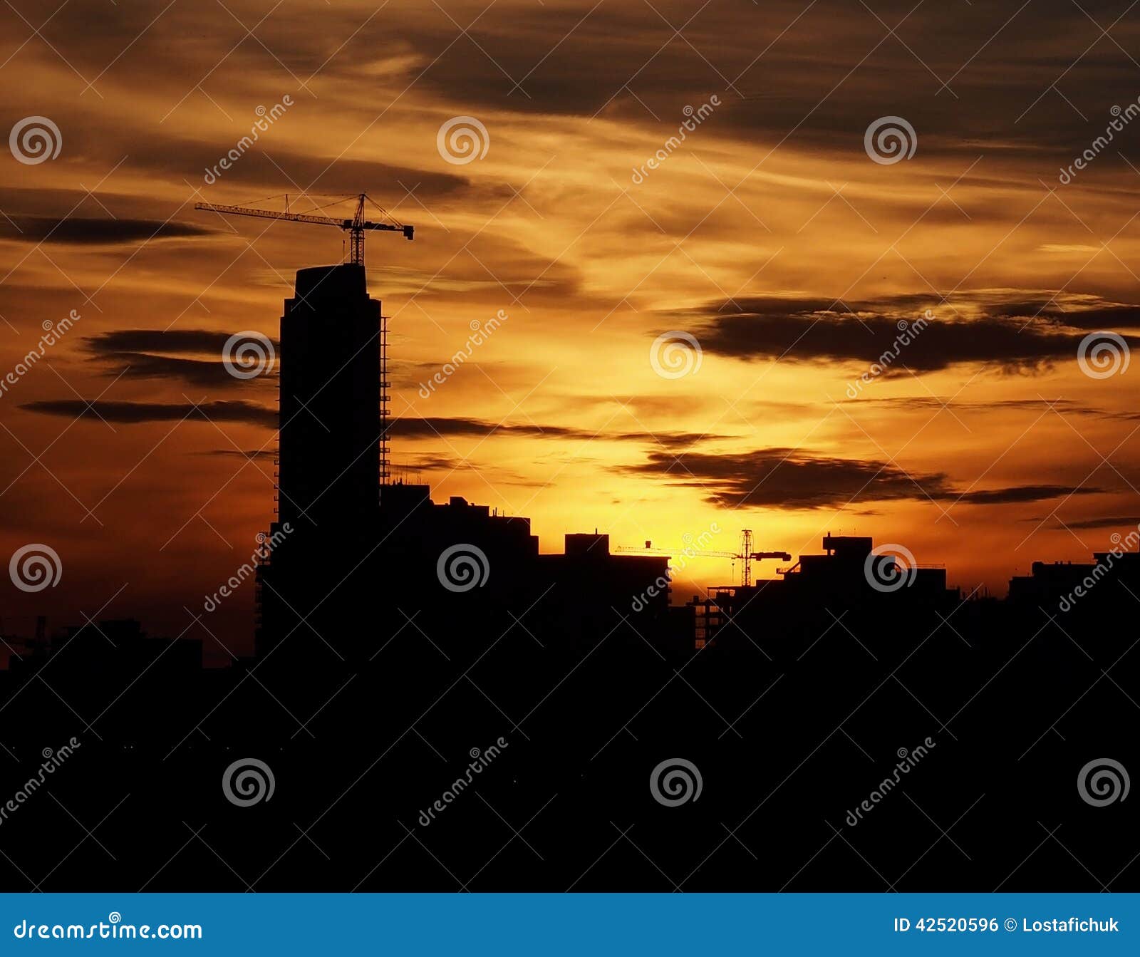 Edmonton Skyline and Sunset Stock Photo - Image of skyline, yellow ...
