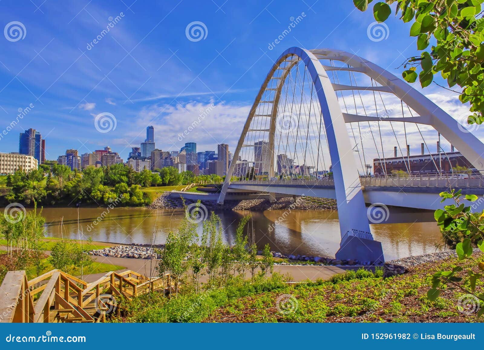 Edmonton Summer City stock photo. Image of view, walterdalebridge ...