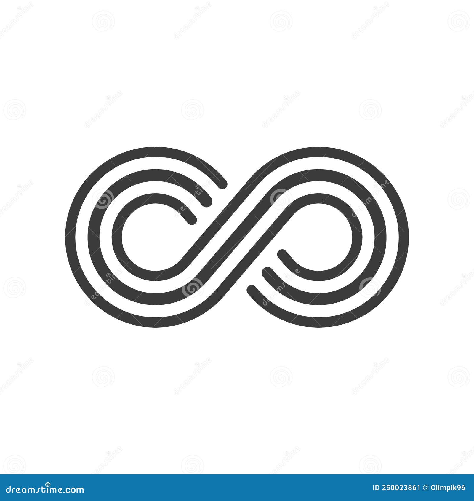 Black Creative Curvy Math Infinity Stock Illustrations – 31 Black ...