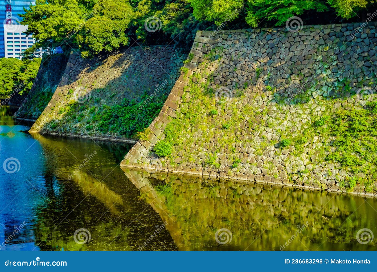 Edo Castle Ishigaki stock photo. Image of ruins, stones - 286683298