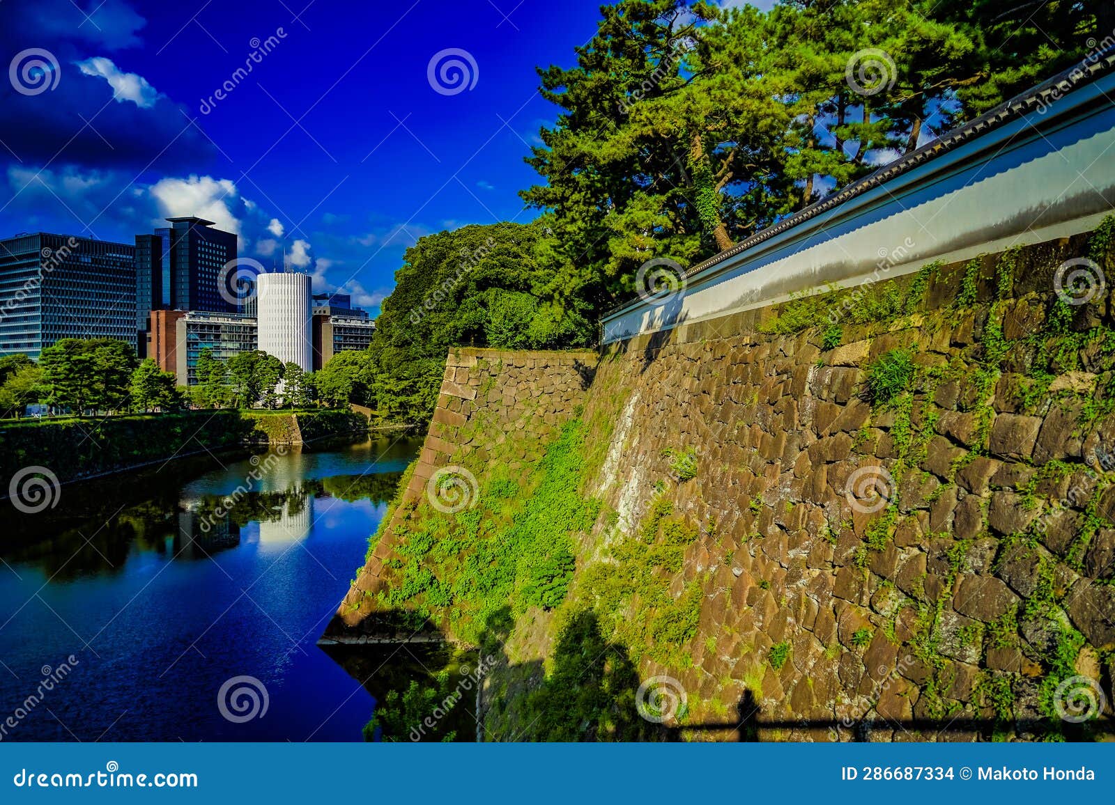 Edo Castle Ishigaki stock photo. Image of moat, historic - 286687334