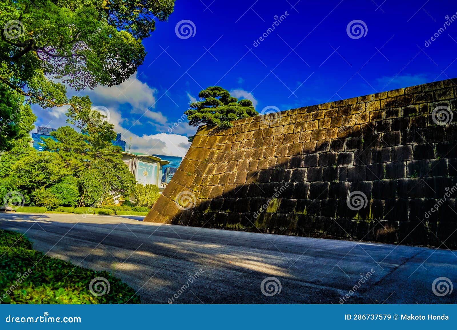 Edo Castle Ishigaki stock image. Image of ruins, chiyoda - 286737579