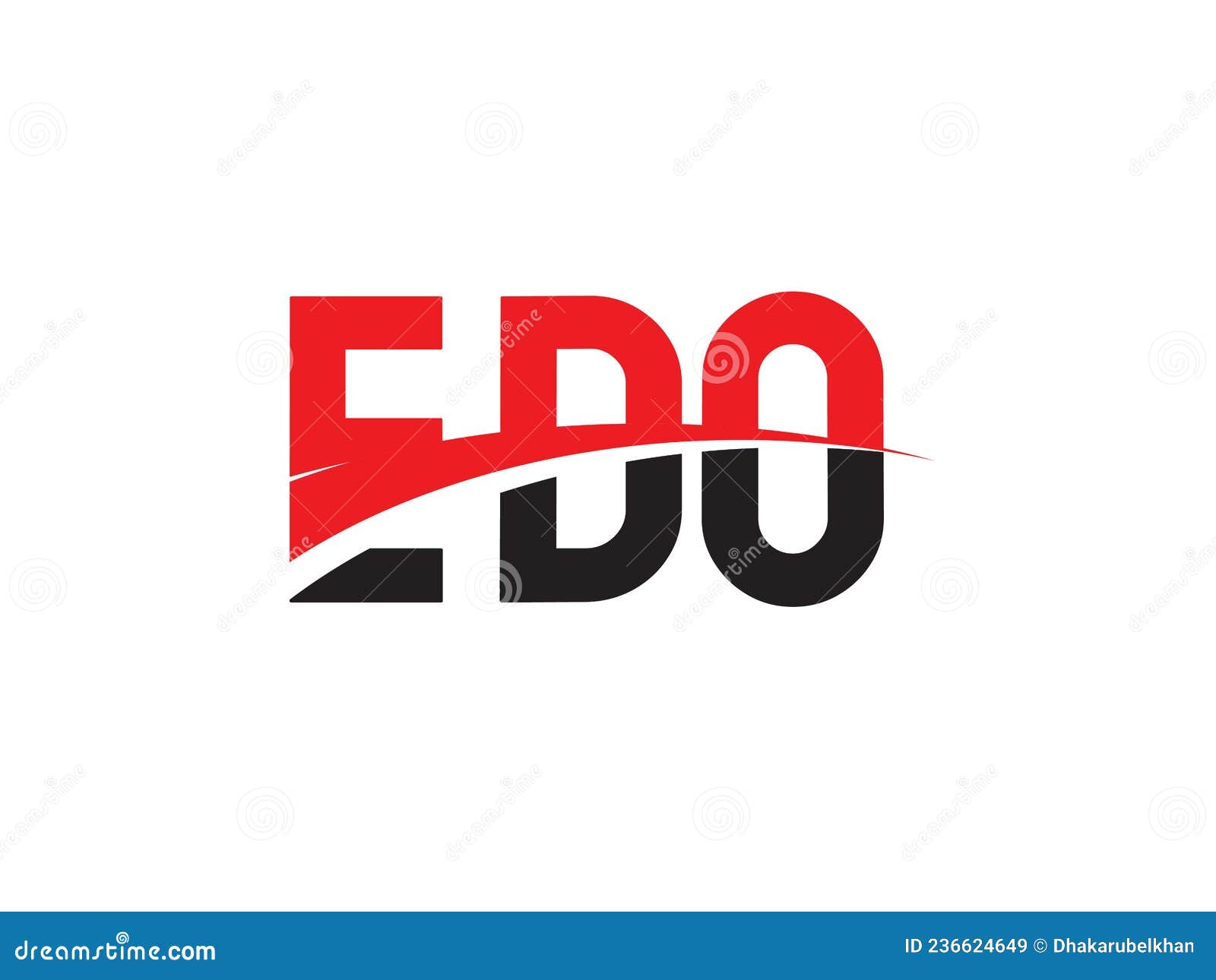 EDO Letter Initial Logo Design Vector Illustration Stock Vector ...