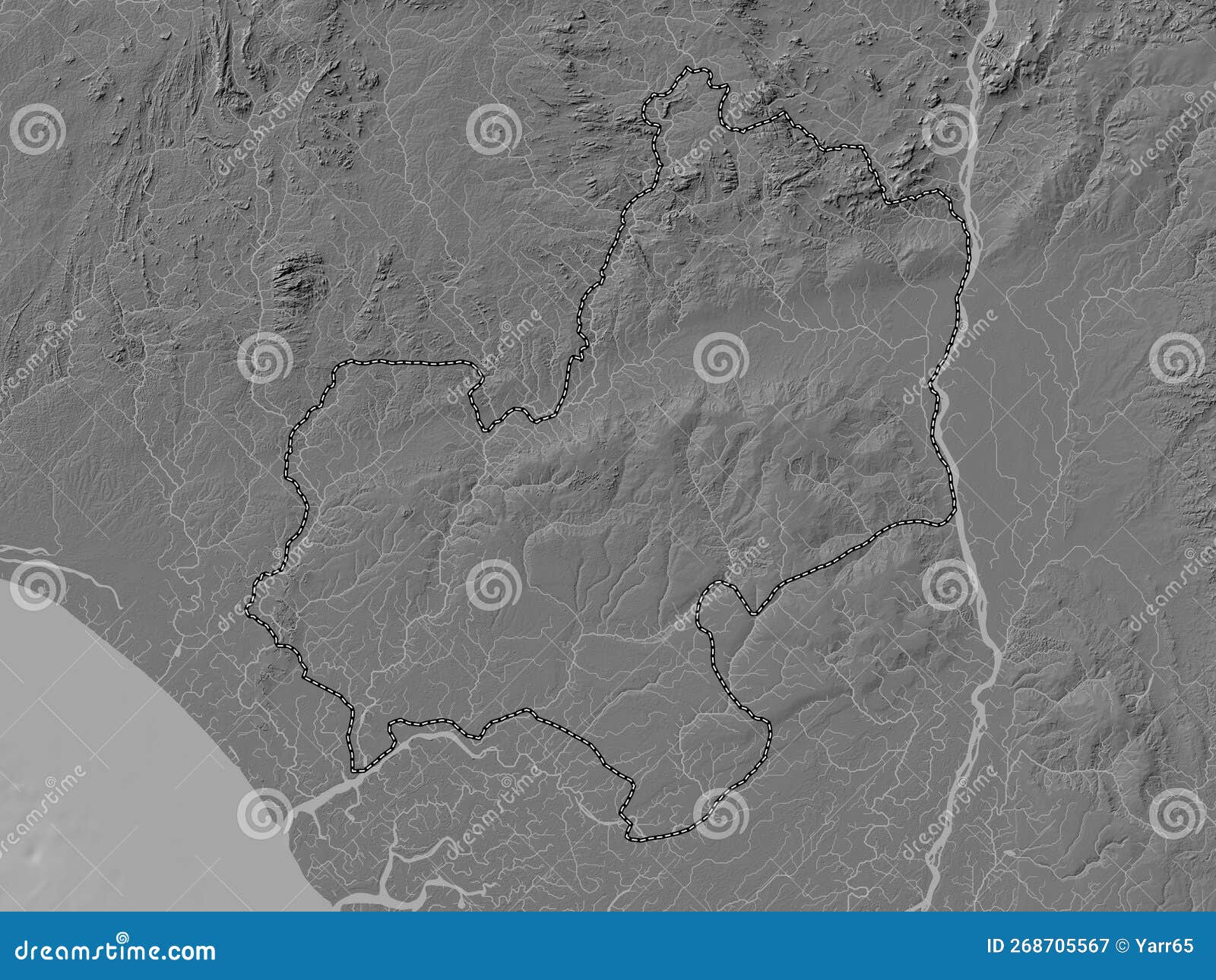 Edo, Nigeria. Bilevel. No Legend Stock Illustration - Illustration of ...