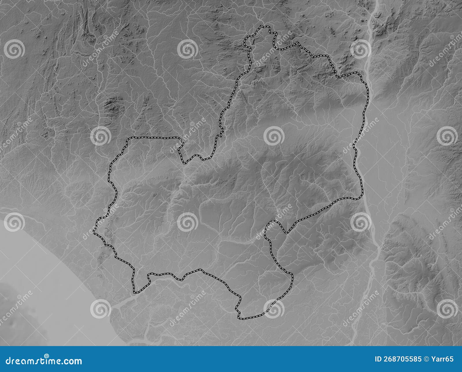 Edo, Nigeria. Grayscale. No Legend Stock Illustration - Illustration of ...