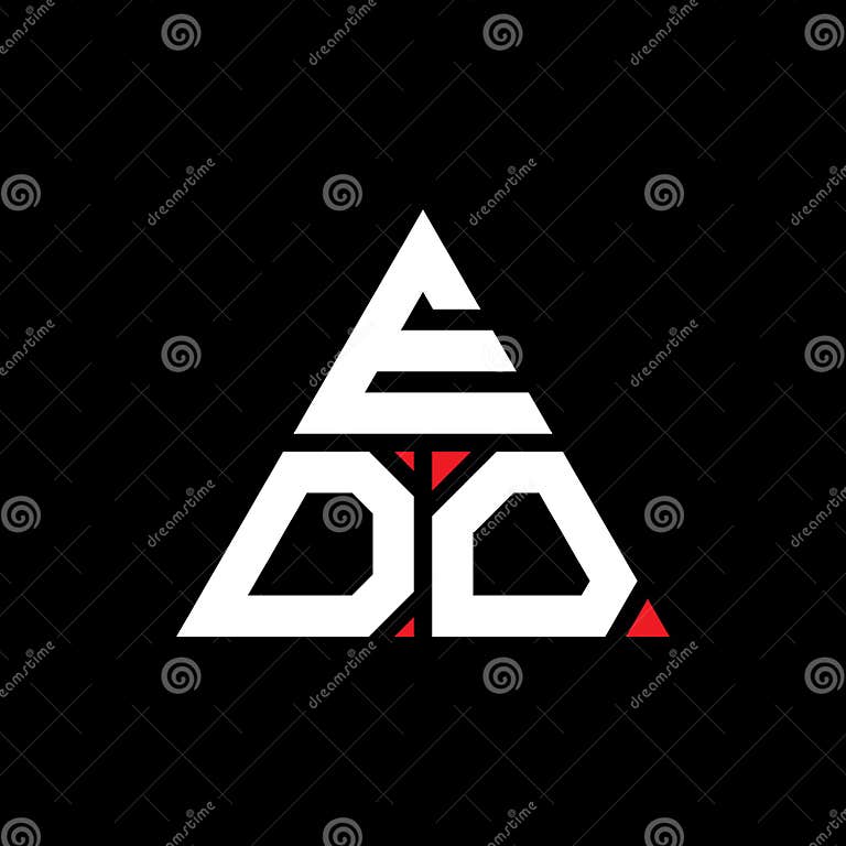 EDO Triangle Letter Logo Design with Triangle Shape. EDO Triangle Logo ...