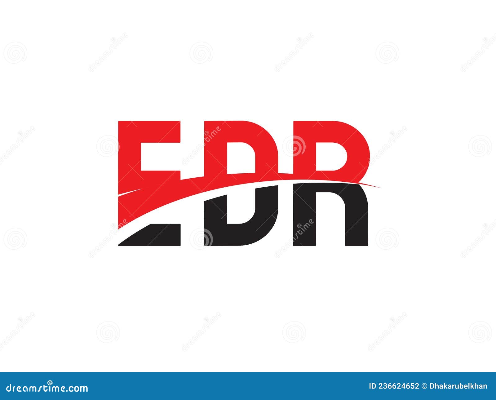 EDR Letter Initial Logo Design Vector Illustration Stock Vector ...