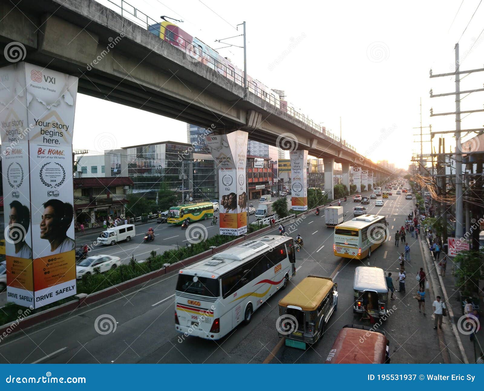 Edsa Avenue in Quezon City, Philippines Editorial Photography - Image ...