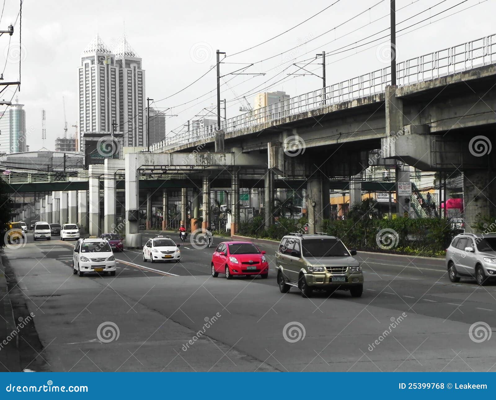 EDSA y MRT foto de archivo editorial. Imagen de historia - 25399768